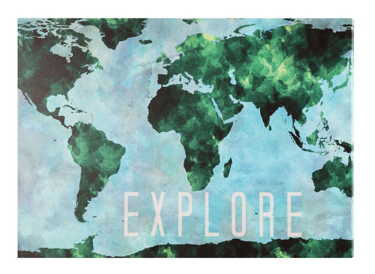 Explore Map Wall Art
