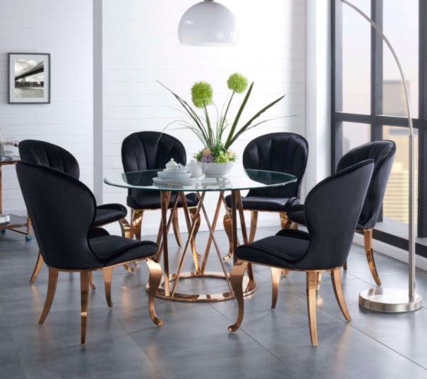 Rolin Rose Gold Round Dining Table