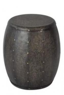 17141 Cirque Metal Drum Side Table